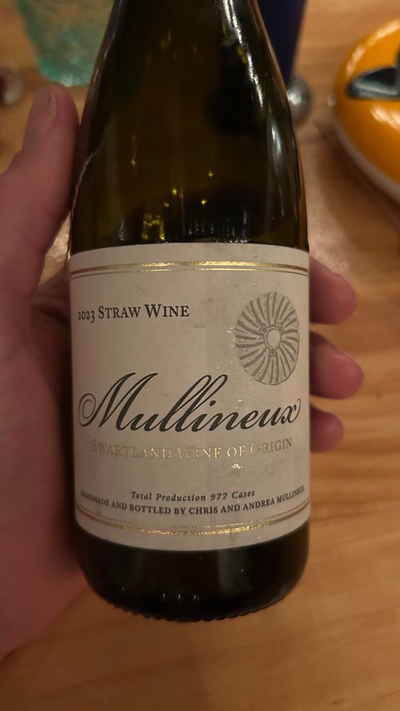 2023 Mullineux Chenin Blanc Straw Wine, South Africa, Coastal Region, Swartland - CellarTracker