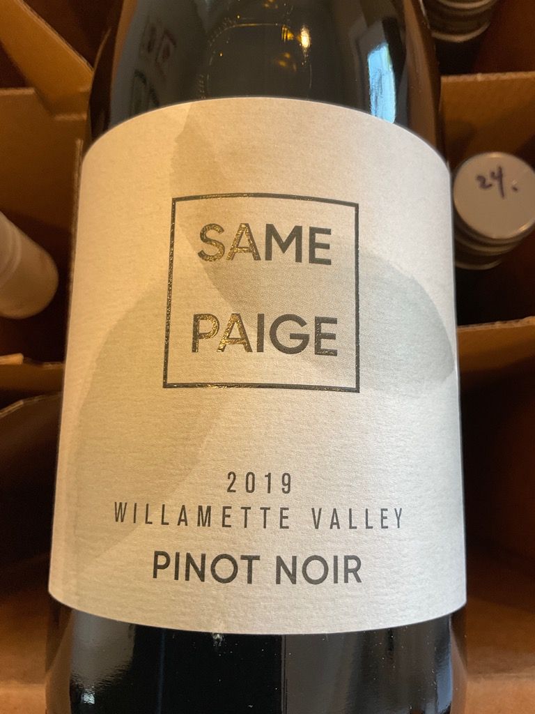 2019 David Paige Pinot Noir Same Paige, USA, Oregon, Willamette Valley ...
