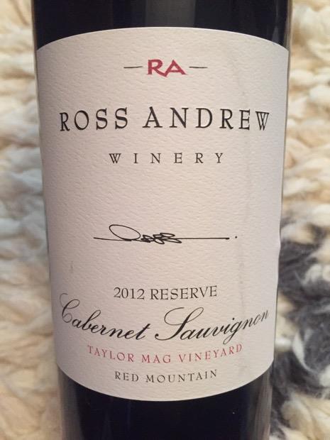 2012 Ross Andrew Winery Cabernet Sauvignon Reserve, USA, Washington ...