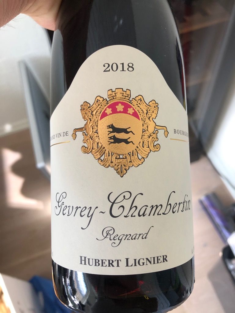 2018 Hubert Lignier Gevrey-Chambertin Regnard, France, Burgundy, Côte ...