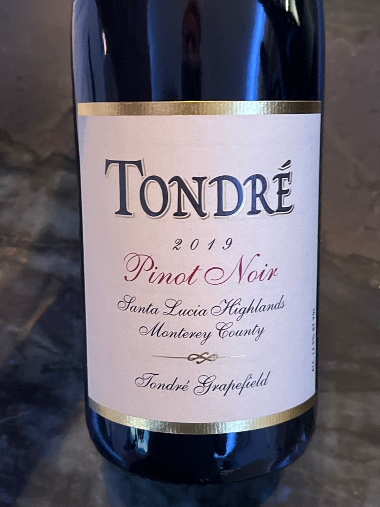 2021 Tondré Wines Pinot Noir Tondré Grapefield, USA, California ...