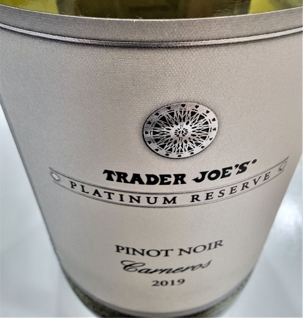 2019 Trader Joe's Pinot Noir Platinum Reserve Lot # 79 Carneros Cellars ...