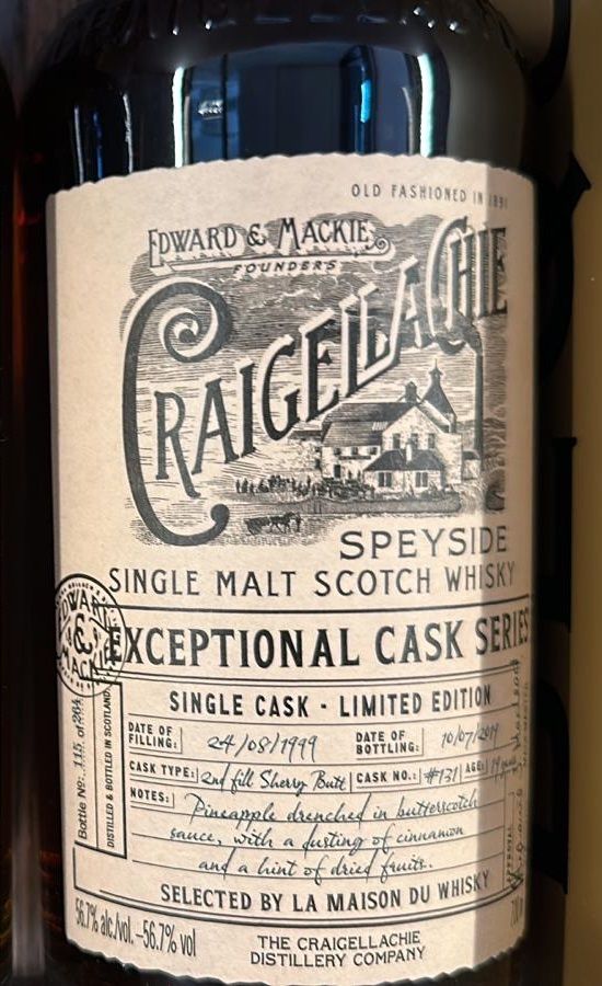 NV Craigellachie Single Malts of Scotland Whisky,SINGLE CASK ...