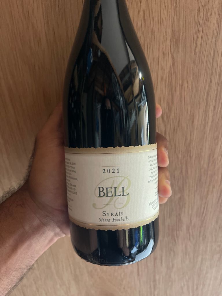2021 Bell Wine Cellars Syrah, USA, California, Sierra Foothills ...