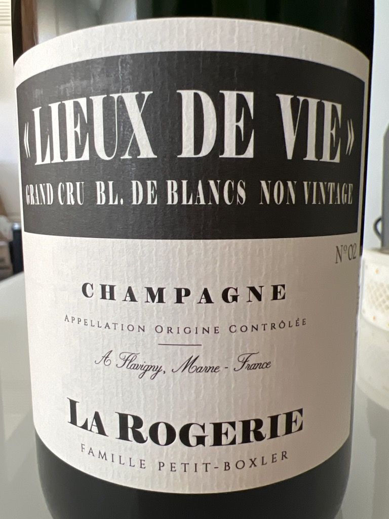2020 La Rogerie Champagne Grand Cru Lieux de Vie, France, Champagne ...