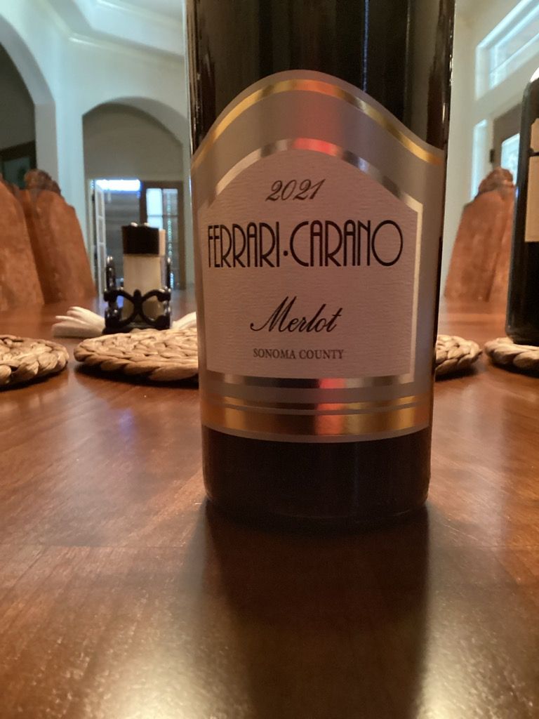2021 Ferrari-Carano Merlot, USA, California, Sonoma County - CellarTracker