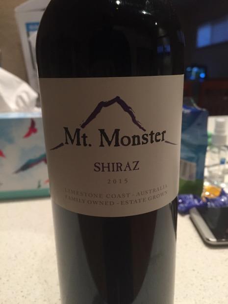 2015 Mt. Monster Shiraz, Australia, South Australia, Limestone Coast ...