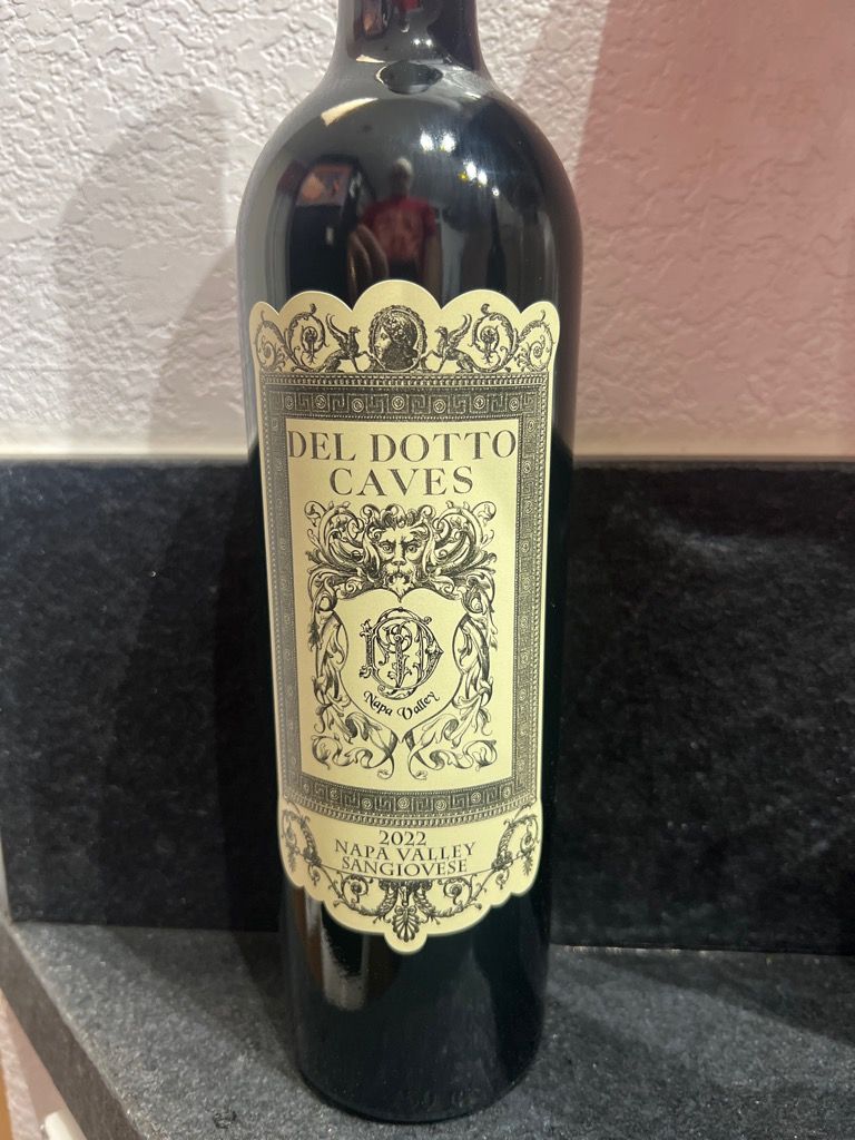 2022 Del Dotto Sangiovese, USA, California, Napa Valley - CellarTracker