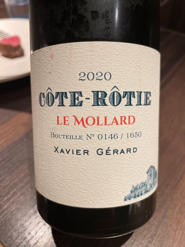 2020 Xavier Gerard Côte-Rôtie Le Mollard, France, Rhône, Northern Rhône ...