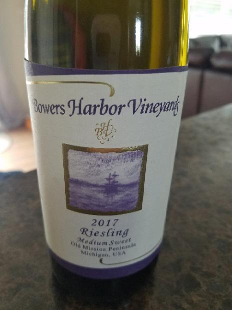 2020 Bowers Harbor Riesling Medium Sweet, USA, Michigan, Old Mission ...