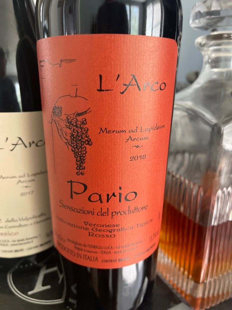 2018 L'Arco Pario Veronese IGT, Italy, Veneto, Veronese IGT - CellarTracker