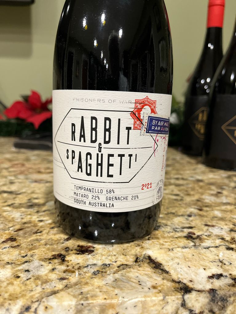 2021 Adam Barton Rabbit & Spaghetti Tempranillo Mataro Grenache ...