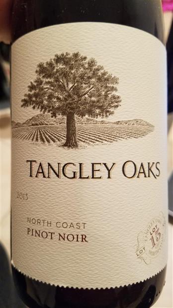 2013 Tangley Oaks Pinot Noir Lot #15, USA, California, North Coast ...