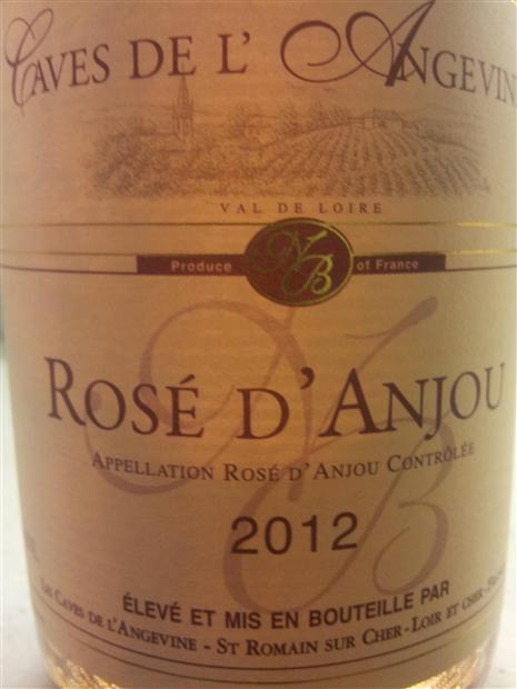 2012 Caves de l'Angevine Rosé d'Anjou, France, Loire Valley, Anjou ...