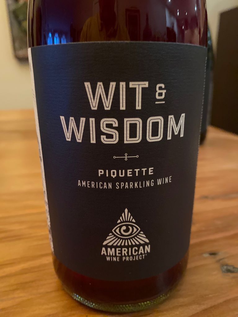 2022 American Wine Project Wit & Wisdom Piquette, USA, Wisconsin ...