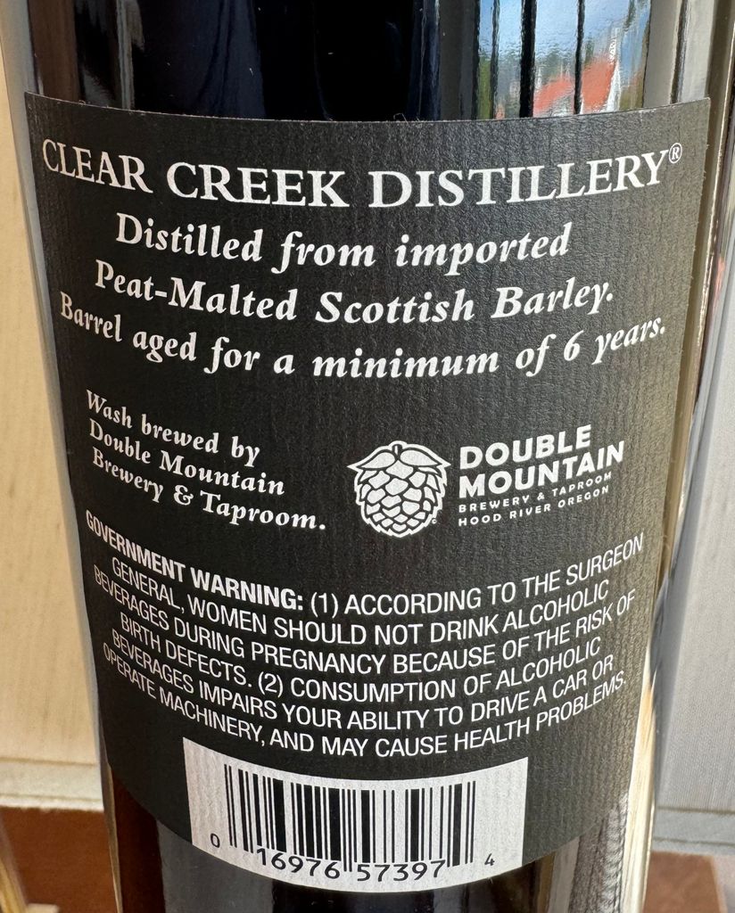 NV Clear Creek Distillery McCarthy's Cask Strength American Single Malt ...