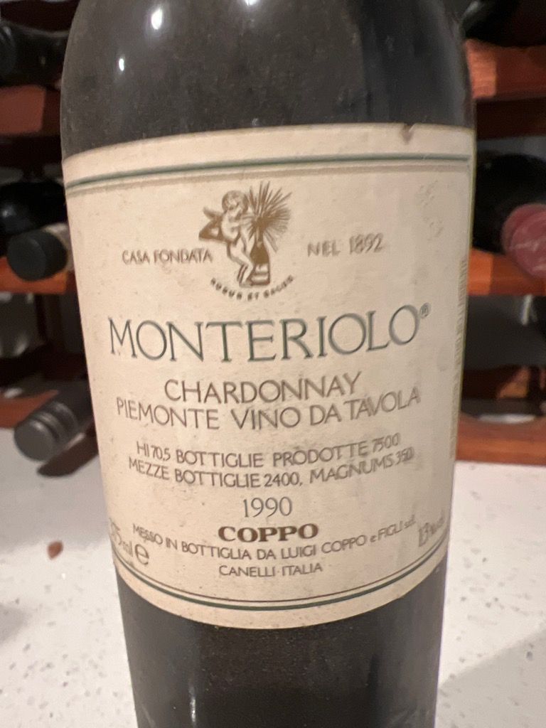 2013 Coppo Chardonnay Monteriolo, Italy, Piedmont, Piemonte DOC - CellarTracker