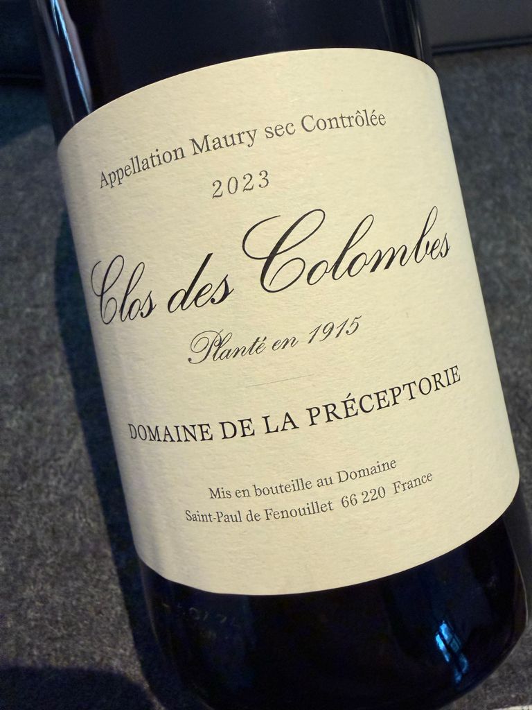 2023 Domaine de la Preceptorie Maury Sec Clos des Colombes, France ...