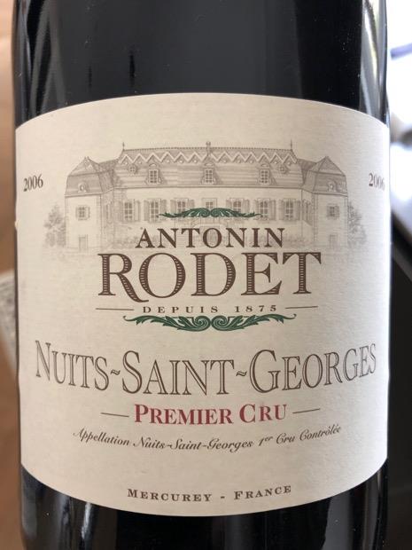 2018 Antonin Rodet Nuits St. Georges 1er Cru, France, Burgundy, Côte de ...