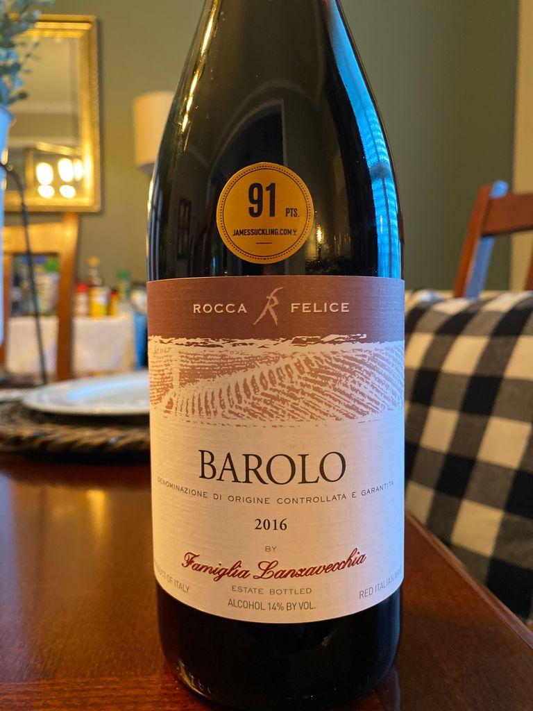 2016 Rocca Felice by Famiglia Lanzavecchia Barolo, Italy, Piedmont ...