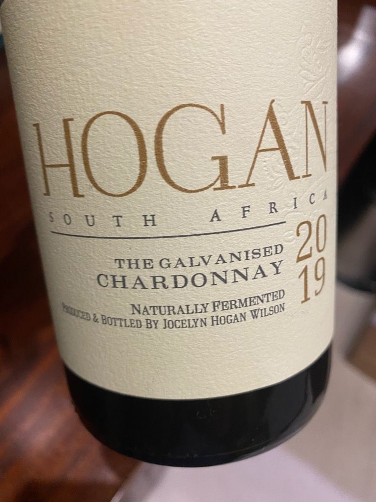 2021 Hogan Chardonnay The Galvanised, South Africa - CellarTracker