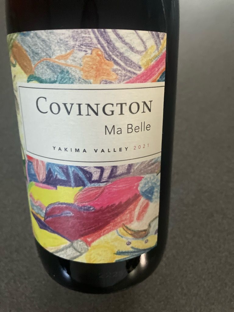 2021 Covington Cellars Ma Belle Olsen Estate Vineyard, USA, Washington ...