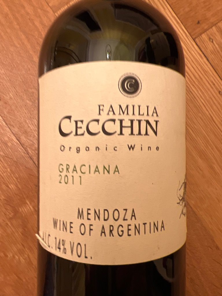 2011 Familia Cecchin Graciana Organic, Argentina, Mendoza - CellarTracker