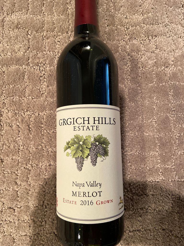 2016 Grgich Hills Merlot, USA, California, Napa Valley - CellarTracker