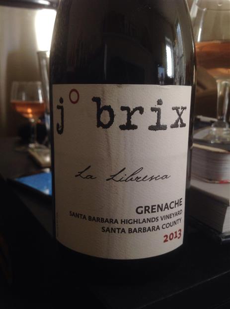 2019 J. Brix Grenache La Libresca, USA, California, Central Coast ...