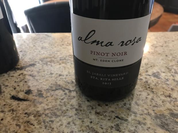 2015 Alma Rosa Pinot Noir Mt. Eden Clone El Jabali Vineyard, USA ...