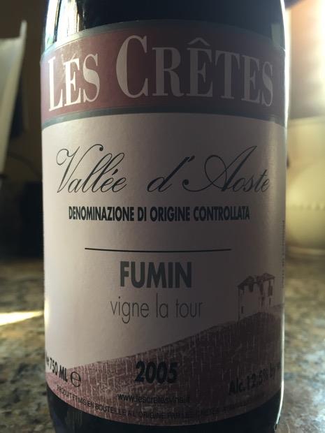 2005 Les Crêtes Fumin Valle d'Aosta, Italy, Valle d'Aosta - CellarTracker