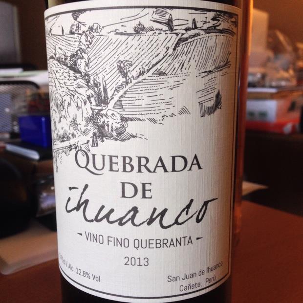 2013 Bodega El Carmelo Quebranta Quebrada de Ihuanco San Juan de ...