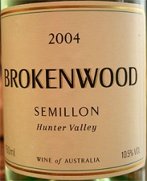 2004 Brokenwood Sémillon, Australia, New South Wales, Hunter Valley ...