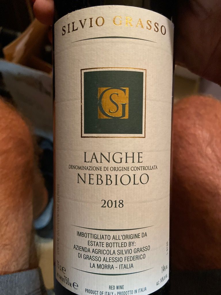 2018 Silvio Grasso Langhe Nebbiolo, Italy, Piedmont, Langhe, Langhe DOC ...