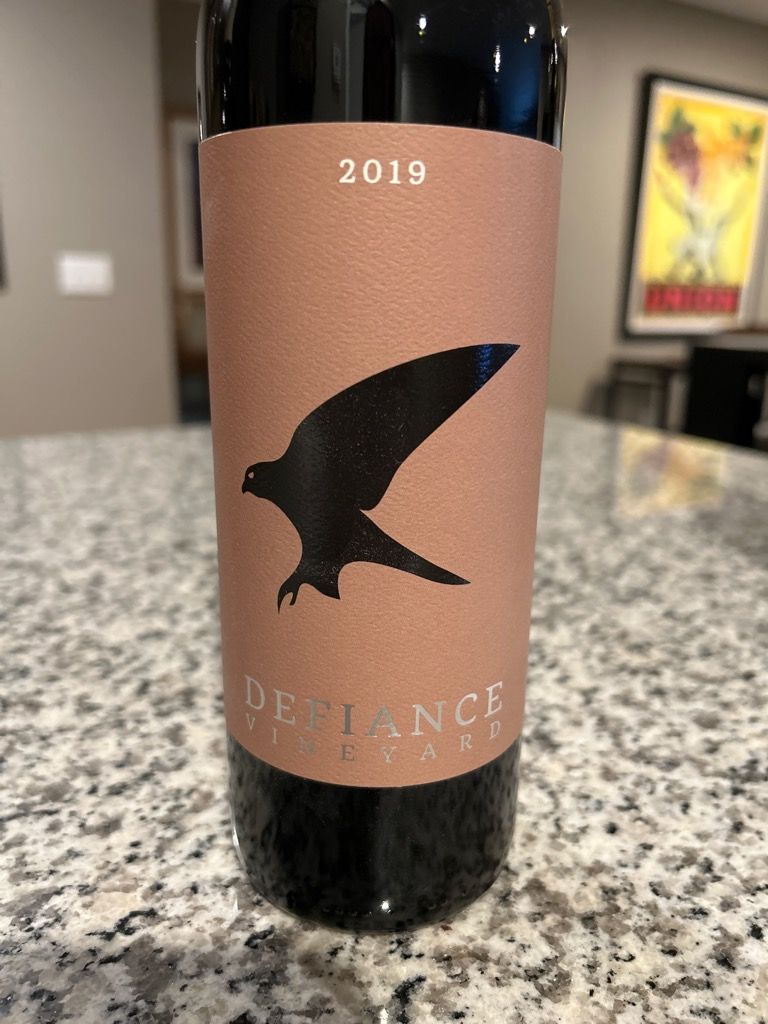 2019 Defiance Vineyard Petite Sirah, USA, California, Central Coast ...