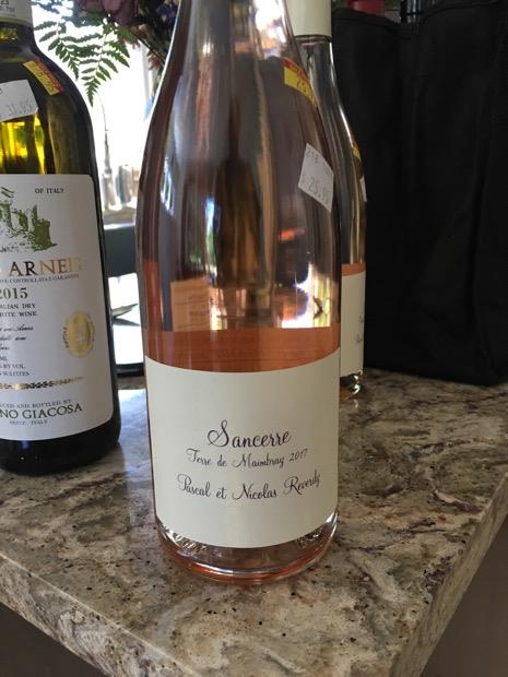 2017 Pascal & Nicolas Reverdy Sancerre Rosé Terre de Maimbray, France ...
