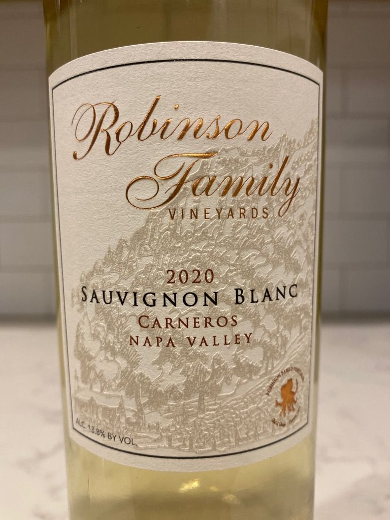 2020 Robinson Family Vineyards Sauvignon Blanc, USA, California, Napa ...