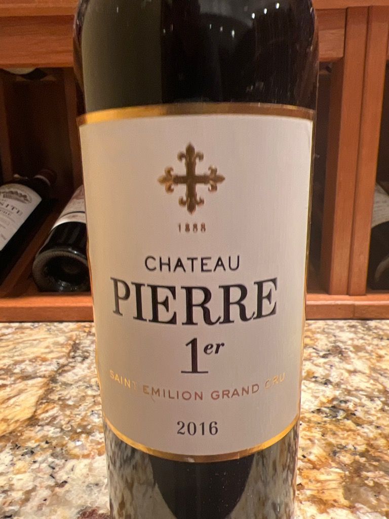 2016 Château Pierre 1er, France, Bordeaux, Libournais, St. Émilion ...