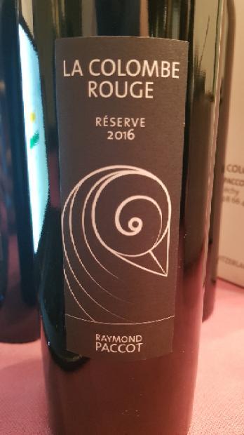 2021 Domaine La Colombe Raymond Paccot Pinot Noir La Colombe Rouge ...