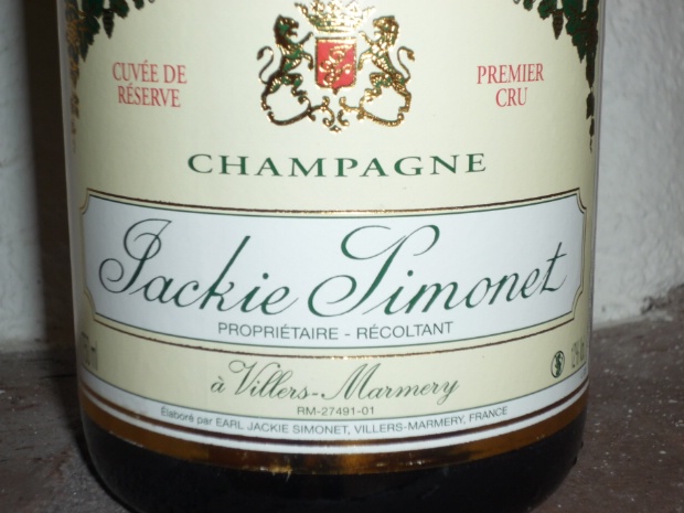 NV Jackie Simonet Champagne Premier Cru Cuvée de Reserve, France ...