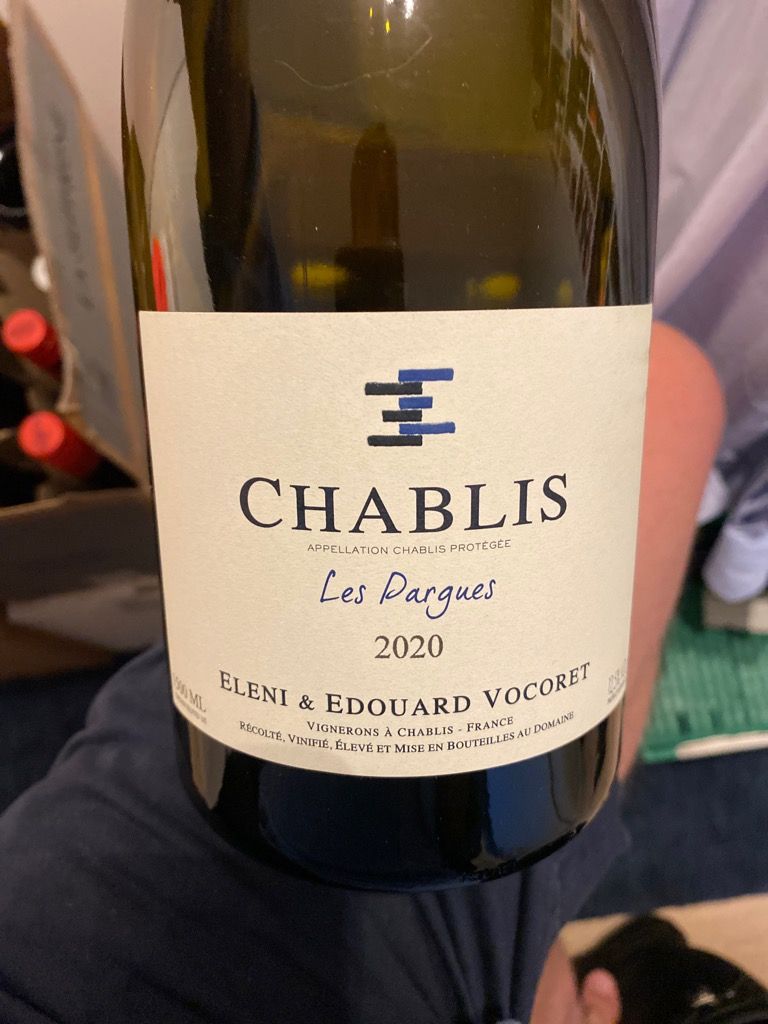 2020 Domaine Eleni et Edouard Vocoret Chablis Les Pargues, France ...