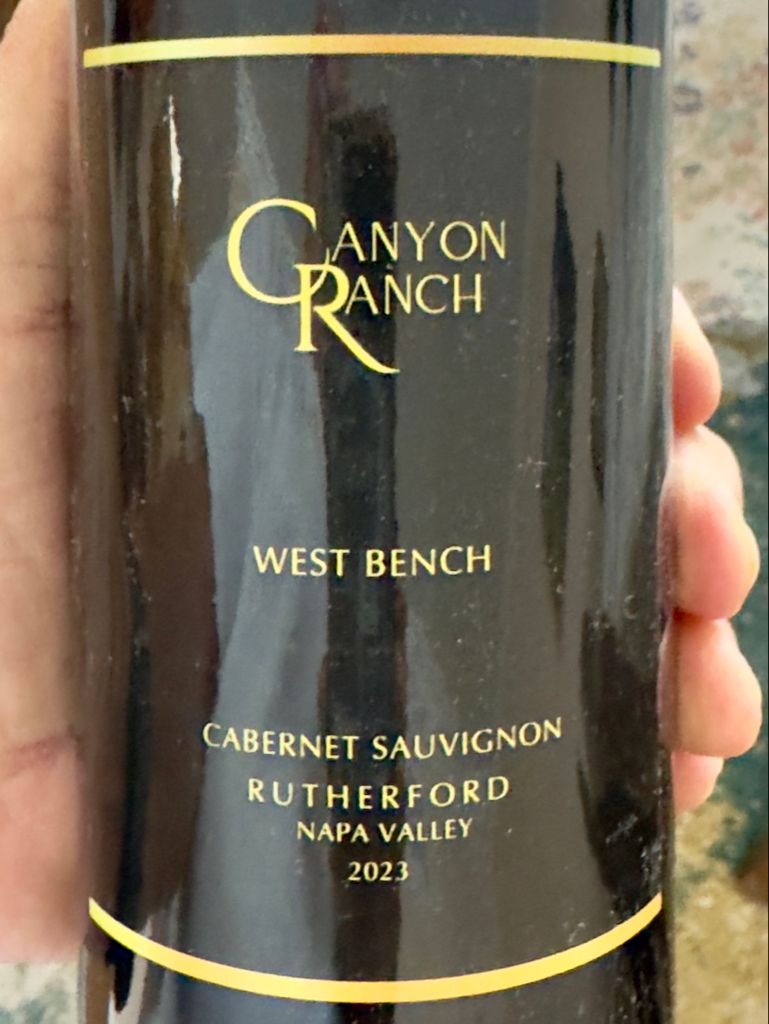 2023 Canyon Ranch Cabernet Sauvignon West Bench, USA, California, Napa ...