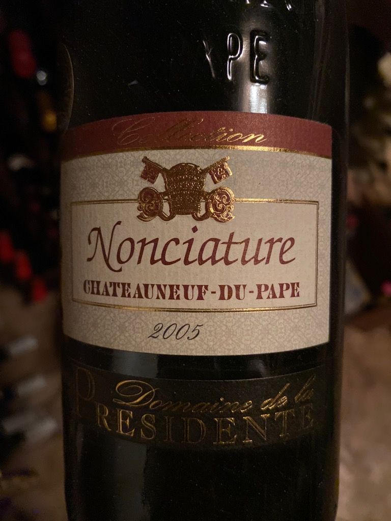 2005 Domaine de la Presidente Châteauneuf-du-Pape La Nonciature, France ...