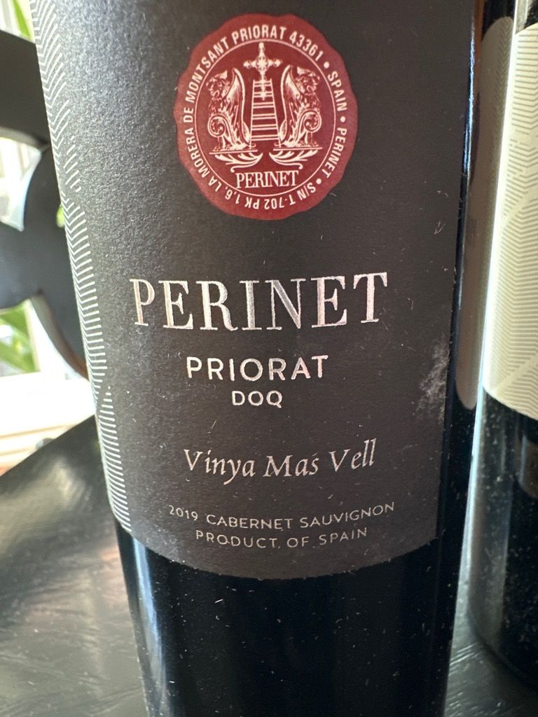 2019 Perinet Cabernet Sauvignon Priorat Mas Vell, Spain, Catalunya, Priorat - CellarTracker