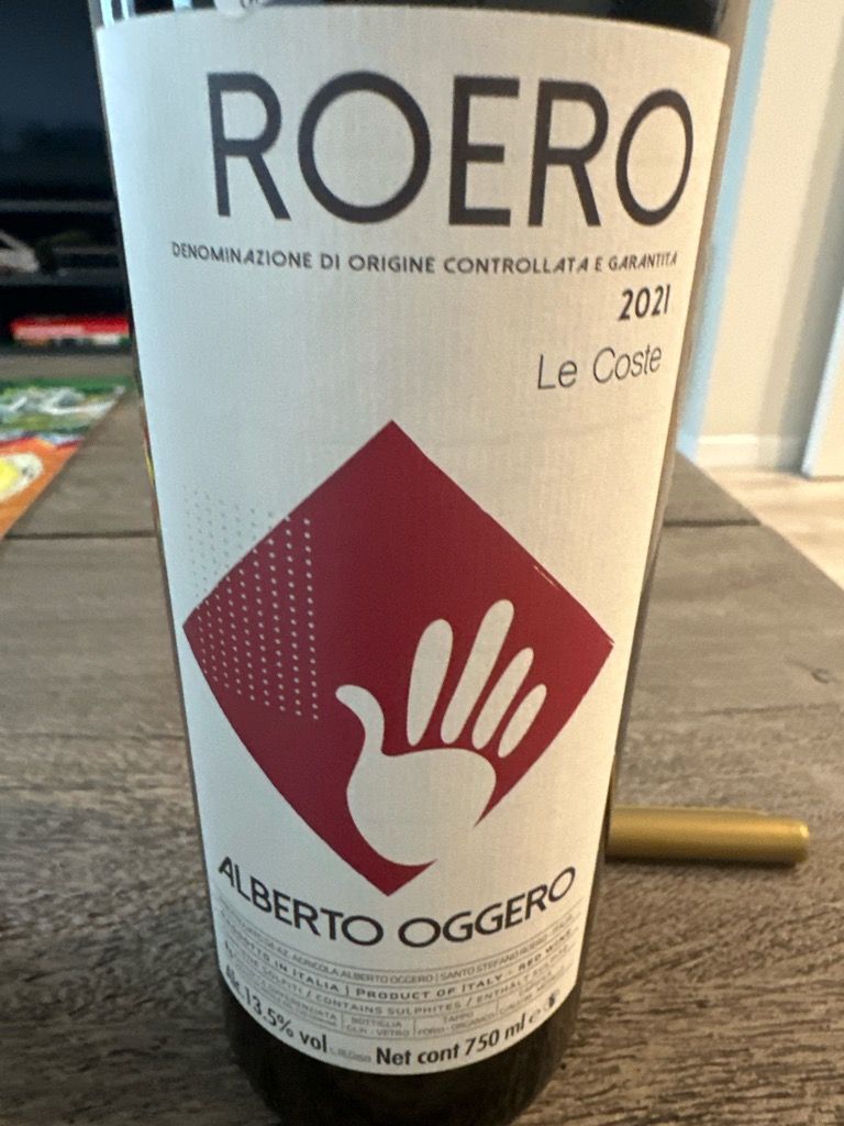 2020 Alberto Oggero Roero Le Coste, Italy, Piedmont, Alba, Roero ...