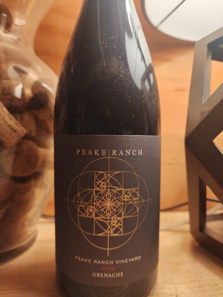 2020 Peake Ranch Grenache Peake Ranch Vineyard, USA, California ...