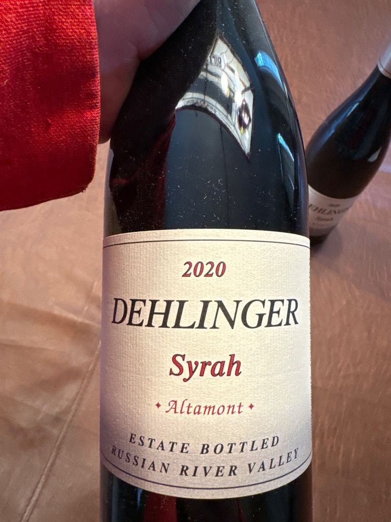 2020 Dehlinger Syrah Altamont, USA, California, Sonoma County, Russian ...