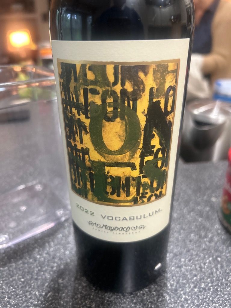 2022 Maybach Family Vineyards Cabernet Sauvignon Vocabulum, USA ...