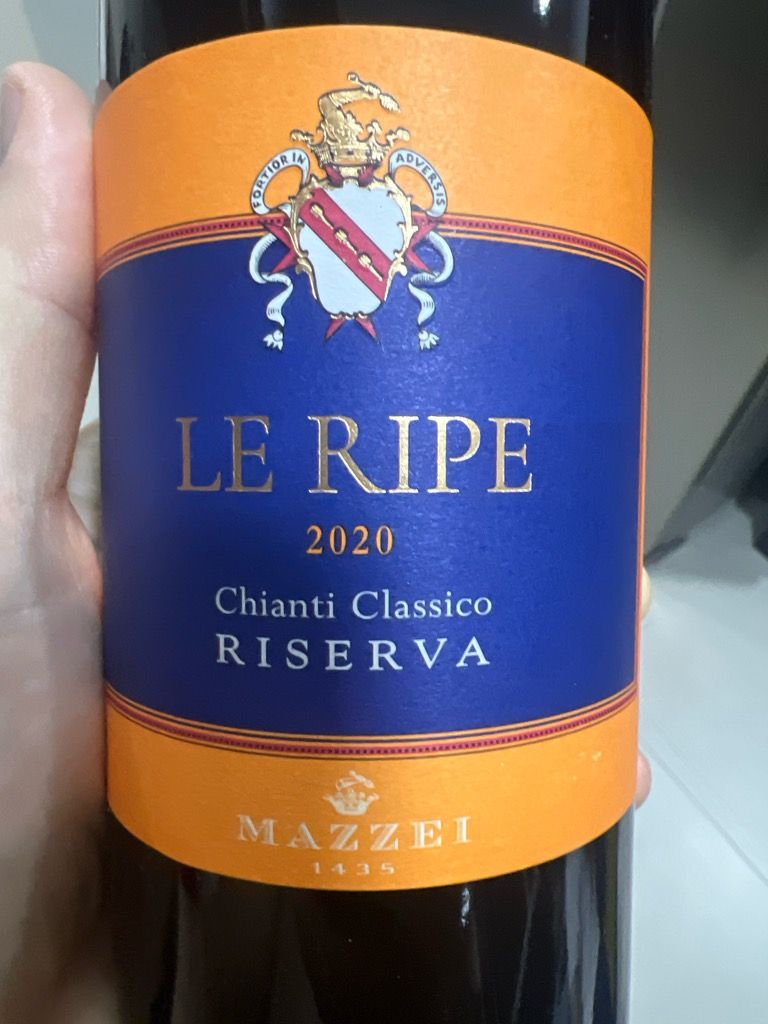 2020 Marchesi Mazzei Chianti Classico Le Ripe Riserva, Italy, Tuscany, Chianti, Chianti Classico ...