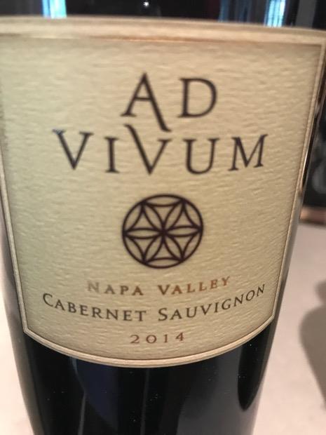 2014 Ad Vivum Cellars Cabernet Sauvignon, USA, California, Napa Valley ...